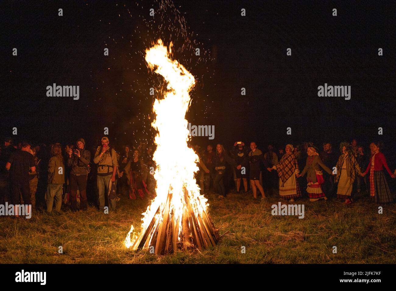 2022-06-18 Dudutki, Minsk, Belarus: celebration of the traditional ...
