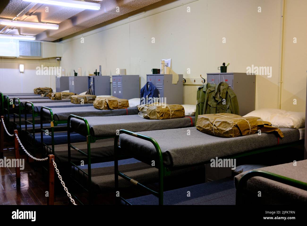 RAF Troywood, main dormitory, Scotland's secret bunker, Fife Stock ...