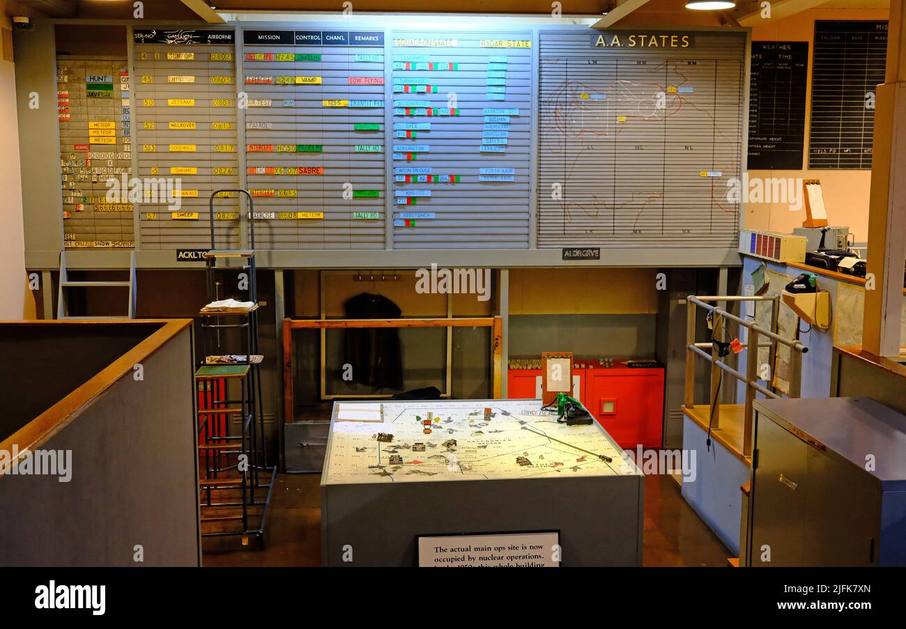 RAF Troywood, RAF operations room, Scotland's secret bunker, Fife Stock ...