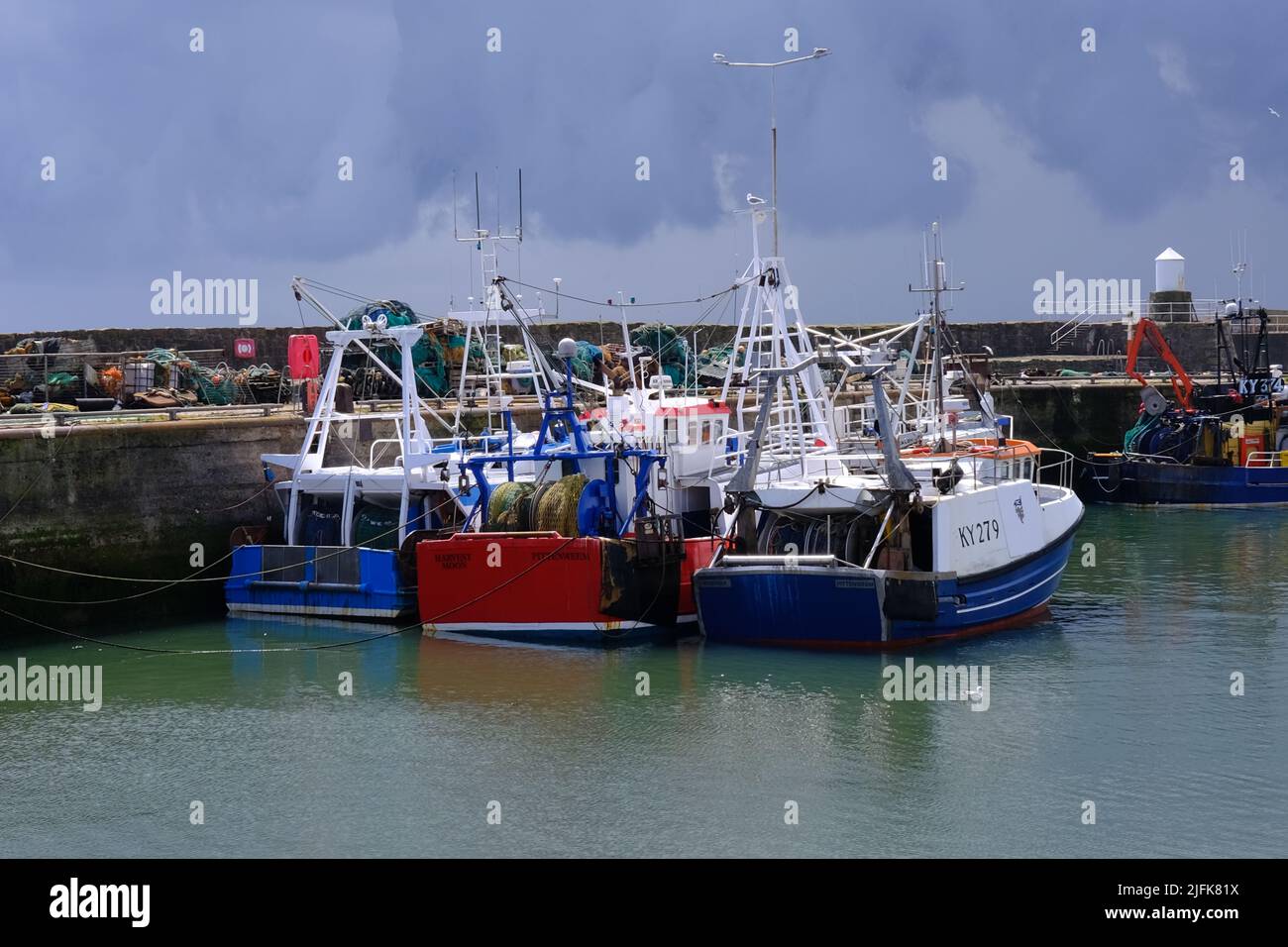 Pittenweem harbour, fishing boats, Fife, Scotland Stock Photo - Alamy