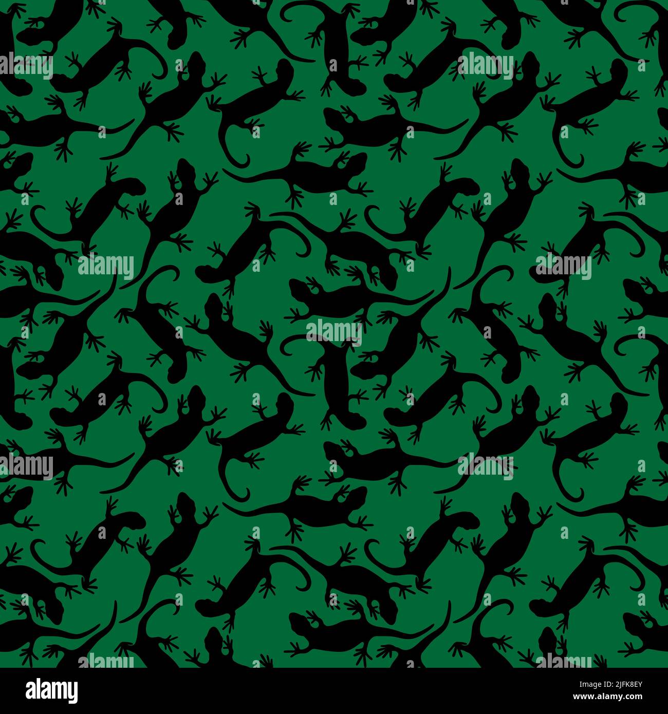 Seamless pattern of lizards reptile gecko silhouette vector. Simple ...