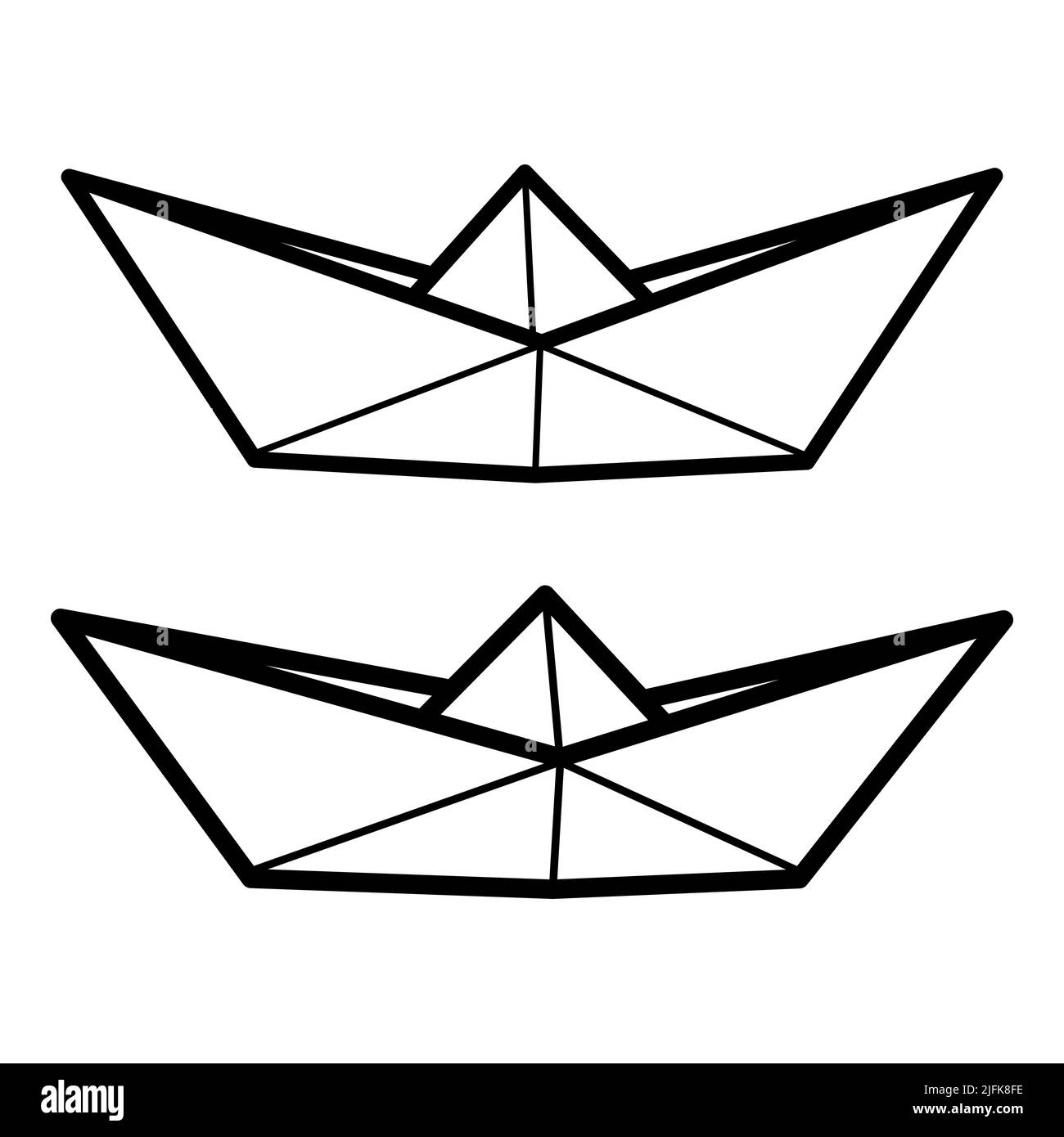 Simple Paper Boat Printable Sheets