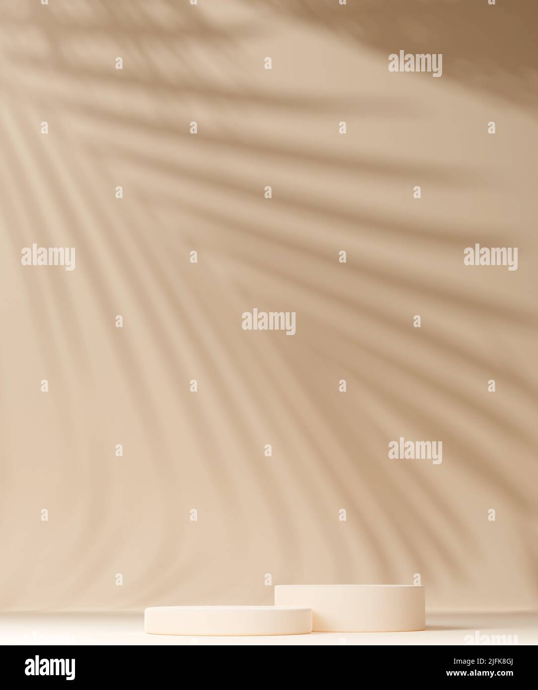 Beige pastel abstract summer background with tropic shadows Stock Photo ...