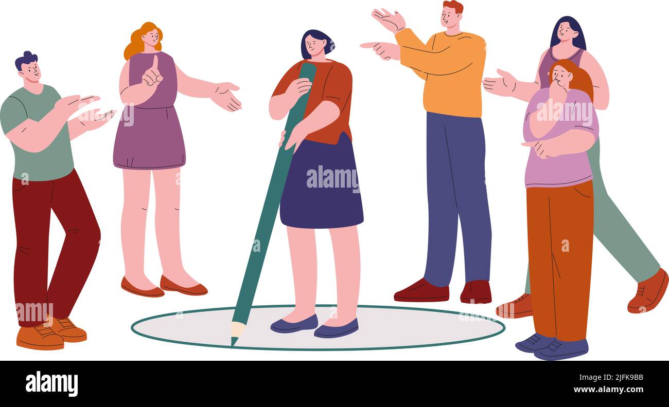 Social detachment Stock Vector Images - Alamy