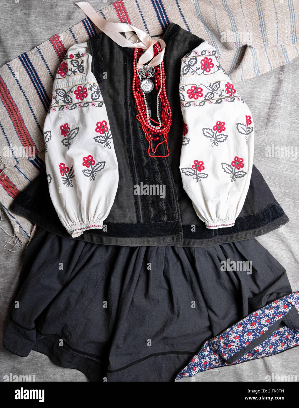 Traditional Ukrainian clothing. Background Stock Photo - Alamy