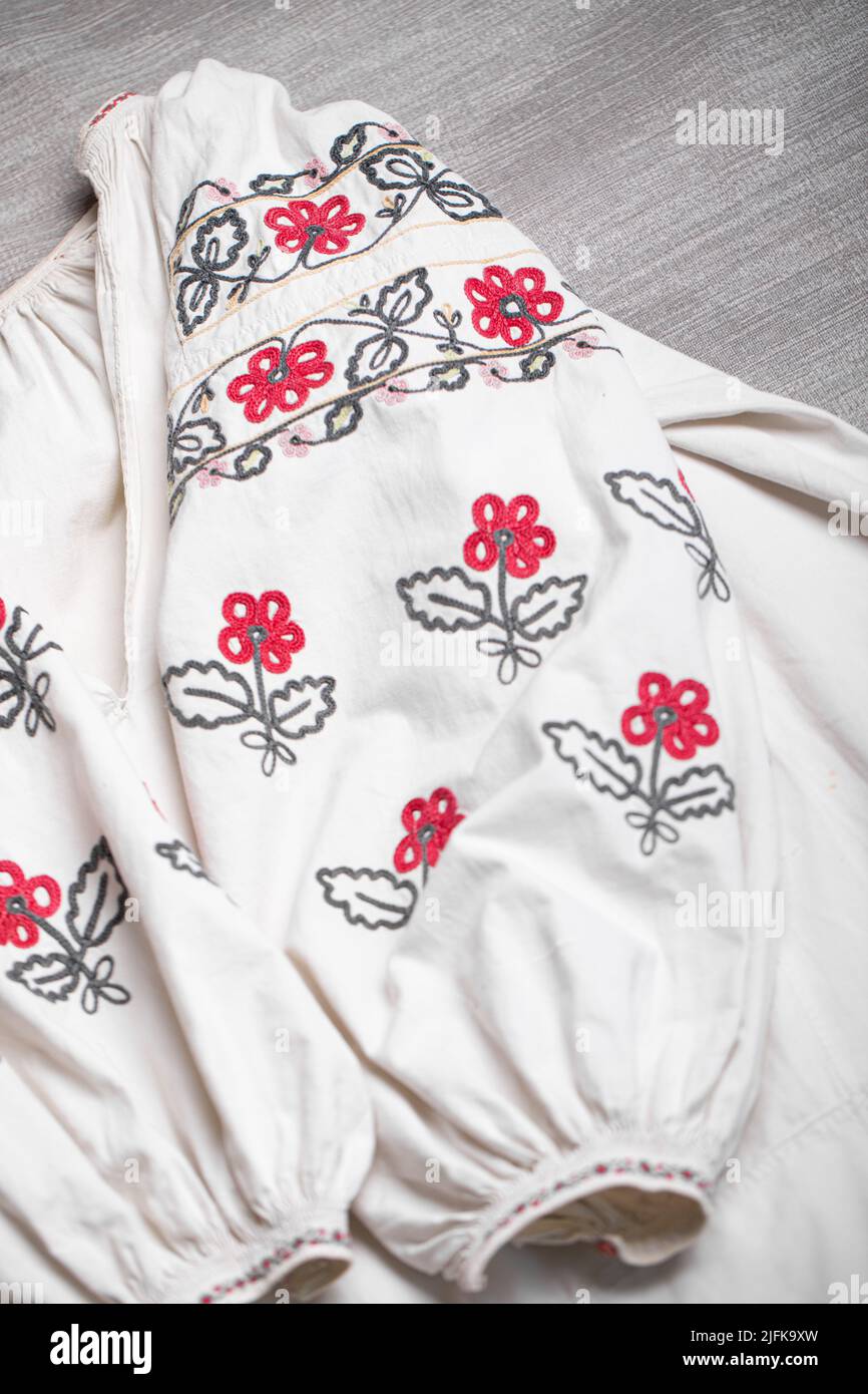 Traditional Ukrainian clothing. Background Stock Photo - Alamy