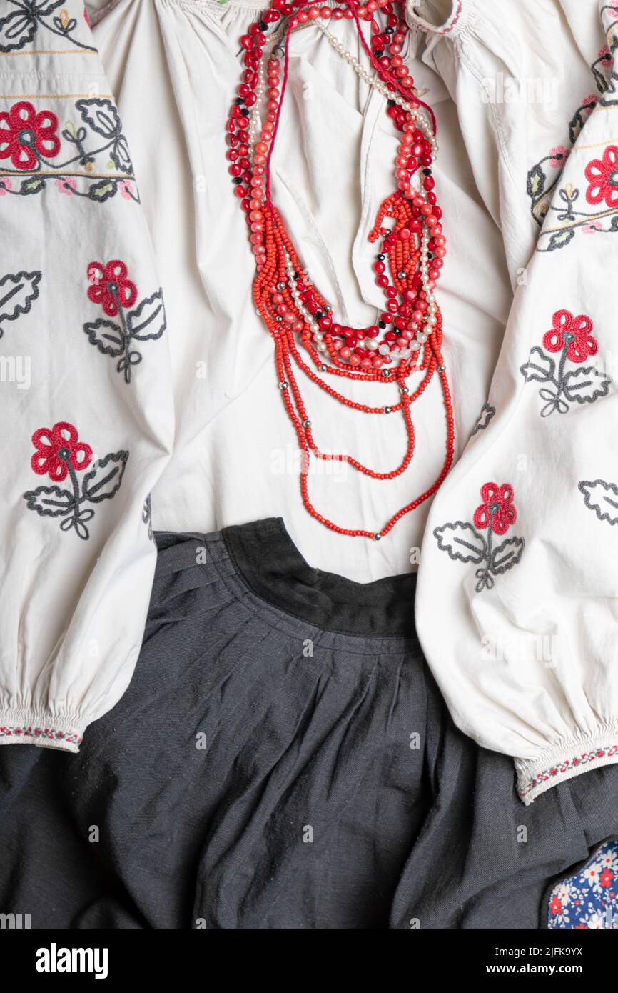 Traditional Ukrainian clothing. Background Stock Photo - Alamy