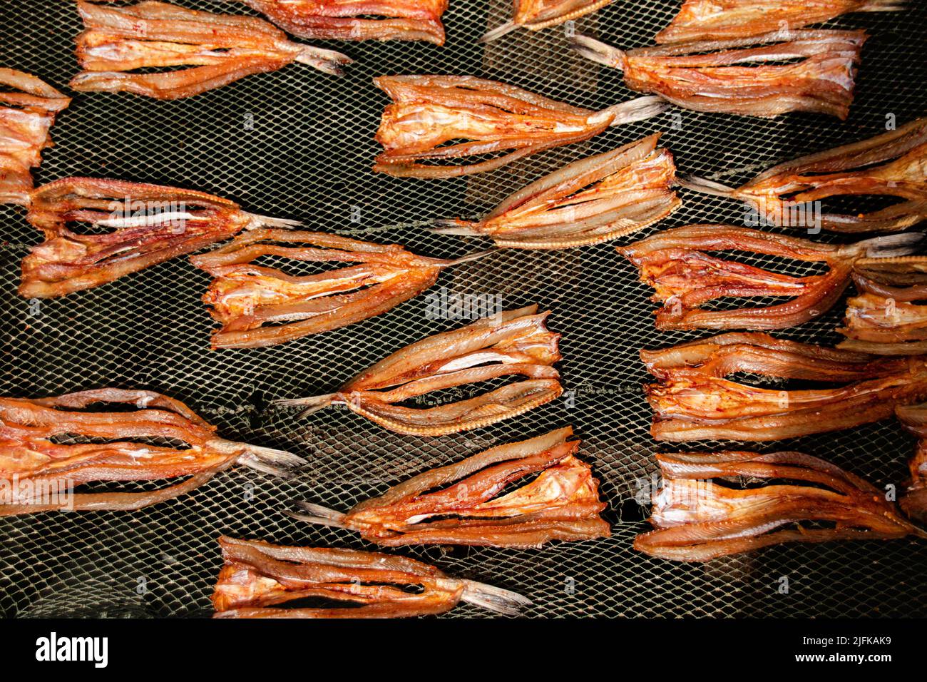 Cambodian Trey Ngeat Salmon Bralak is a traditional dry fish that is ...