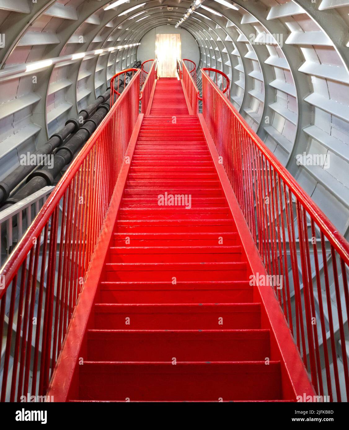 Red stairs hi-res stock photography and images - Alamy