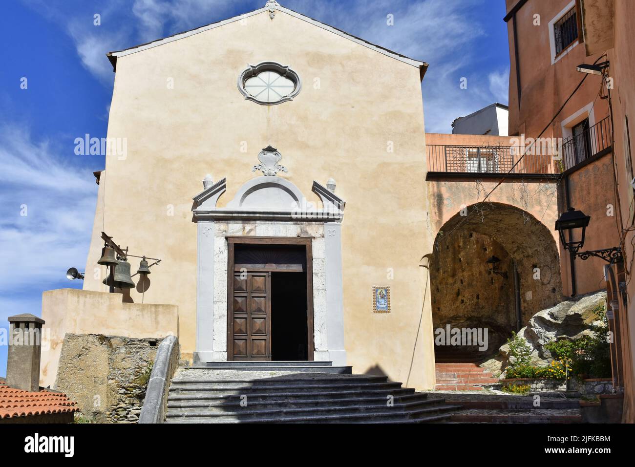 An old church in a village in the Calabria region, Italy Stock Photo ...