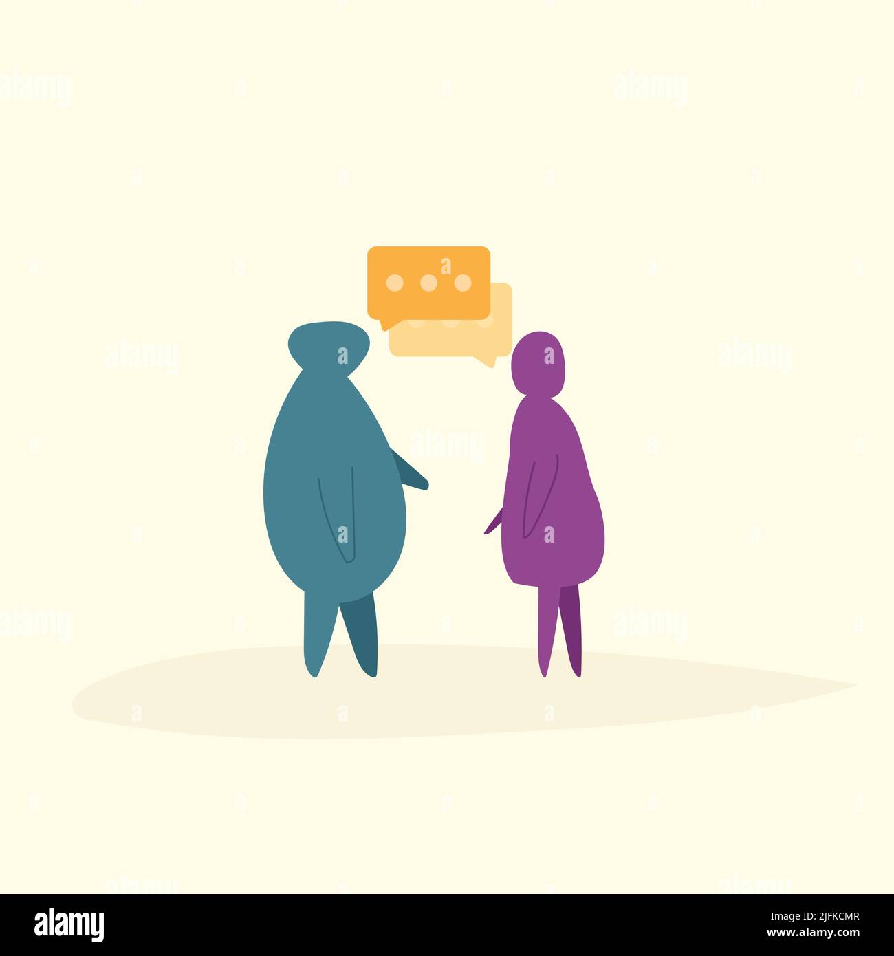 Two person communicating Stock Vector Image & Art - Alamy