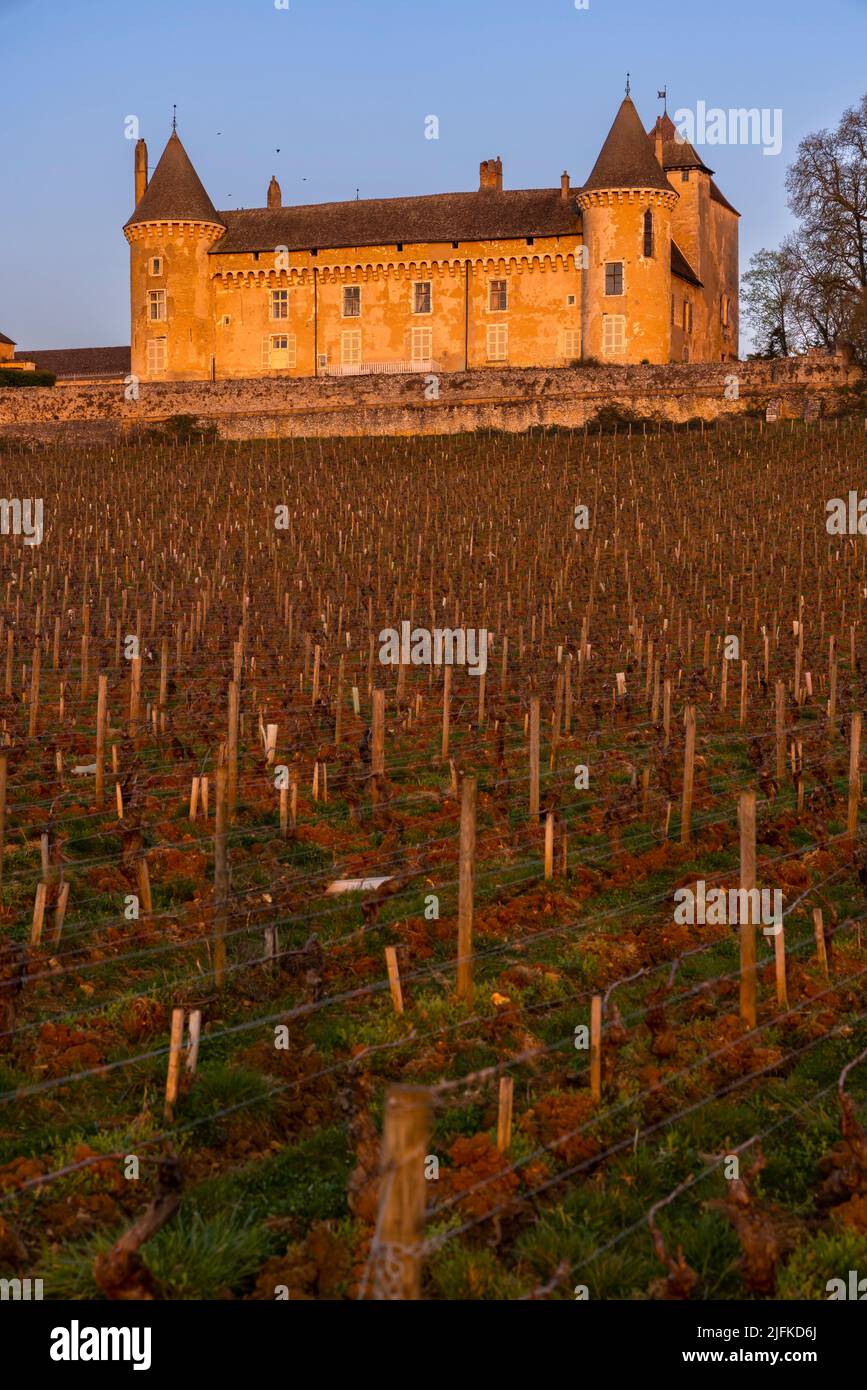 Chateau de Rully castle, Saone-et-Loire departement, Burgundy, France ...