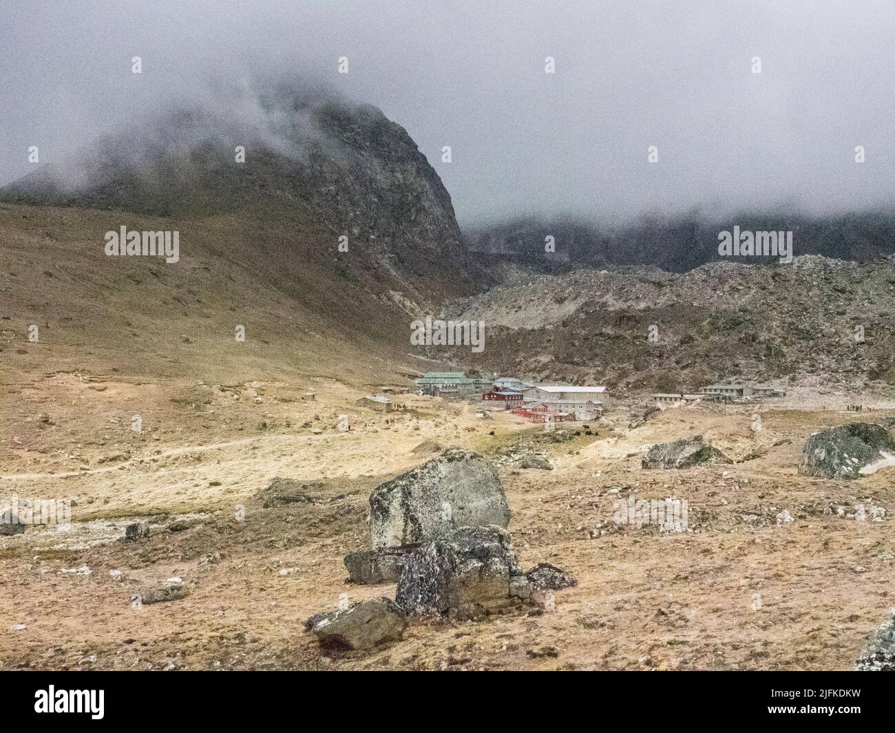 Lobuche village hi-res stock photography and images - Alamy