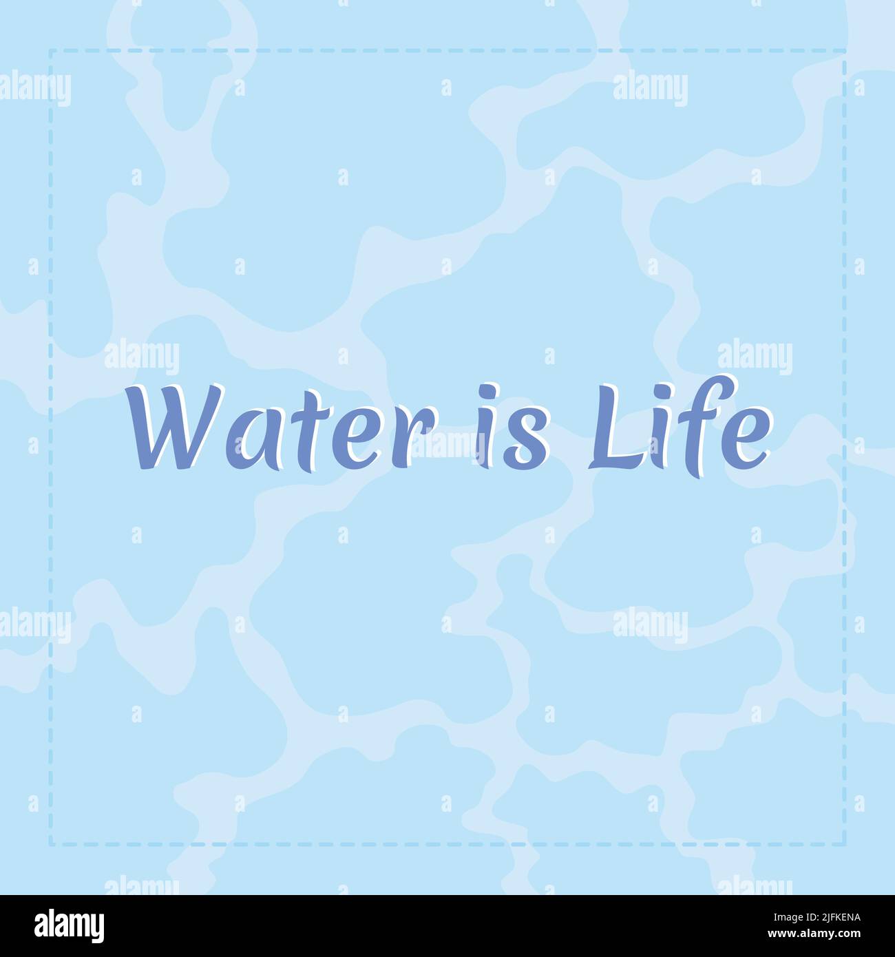Water is life card template Stock Vector Image & Art - Alamy