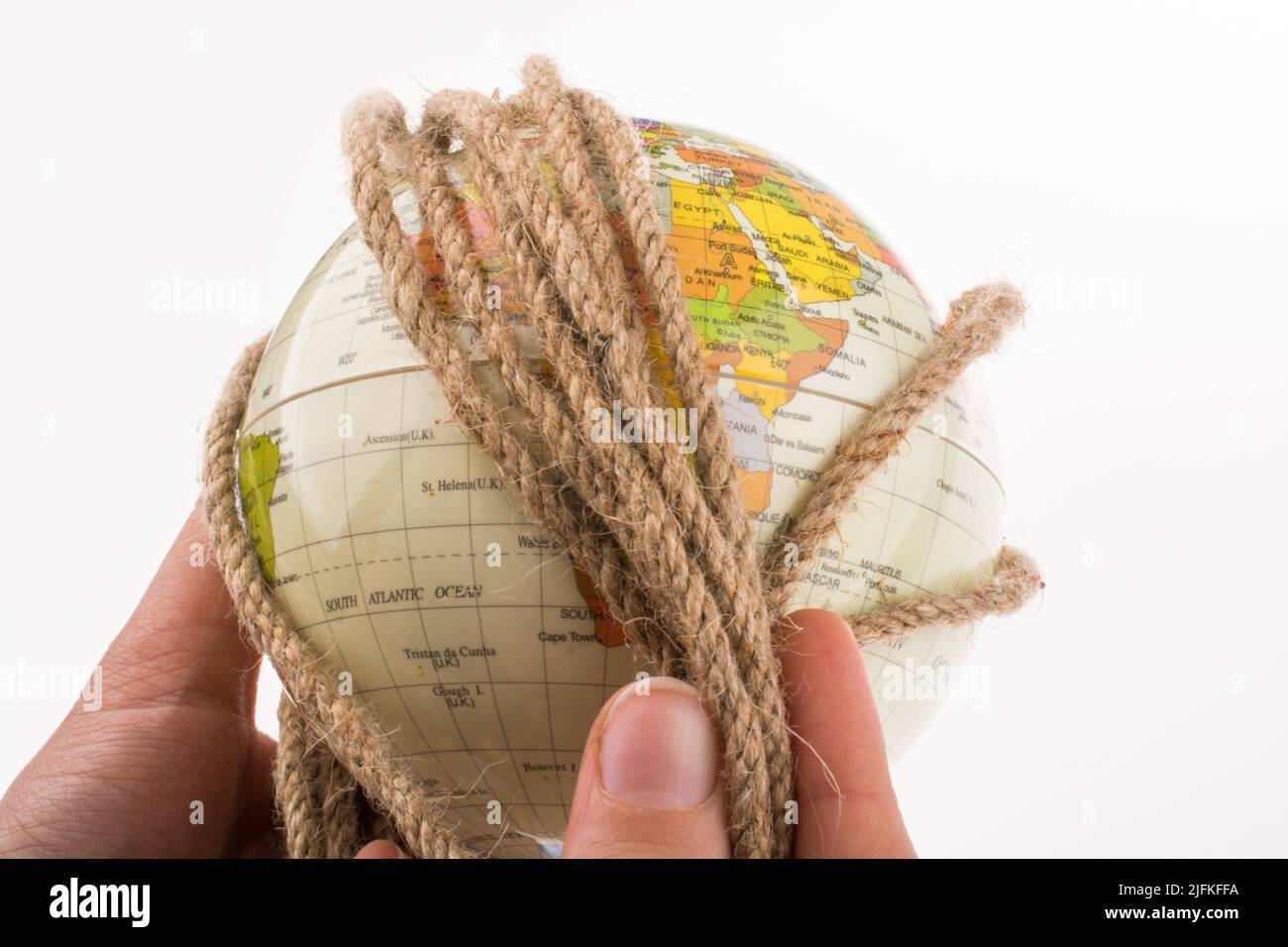 Hand holding rope hi-res stock photography and images - Alamy