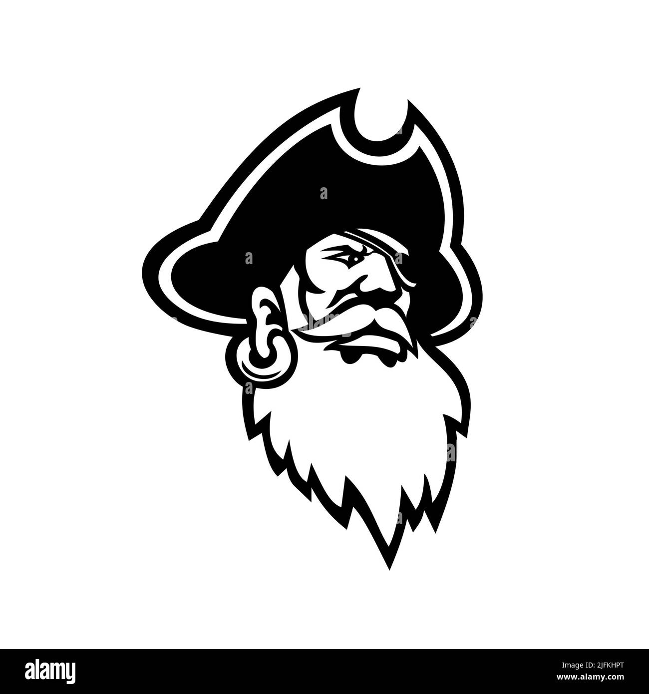 Pirate mascot logo hi-res stock photography and images - Alamy