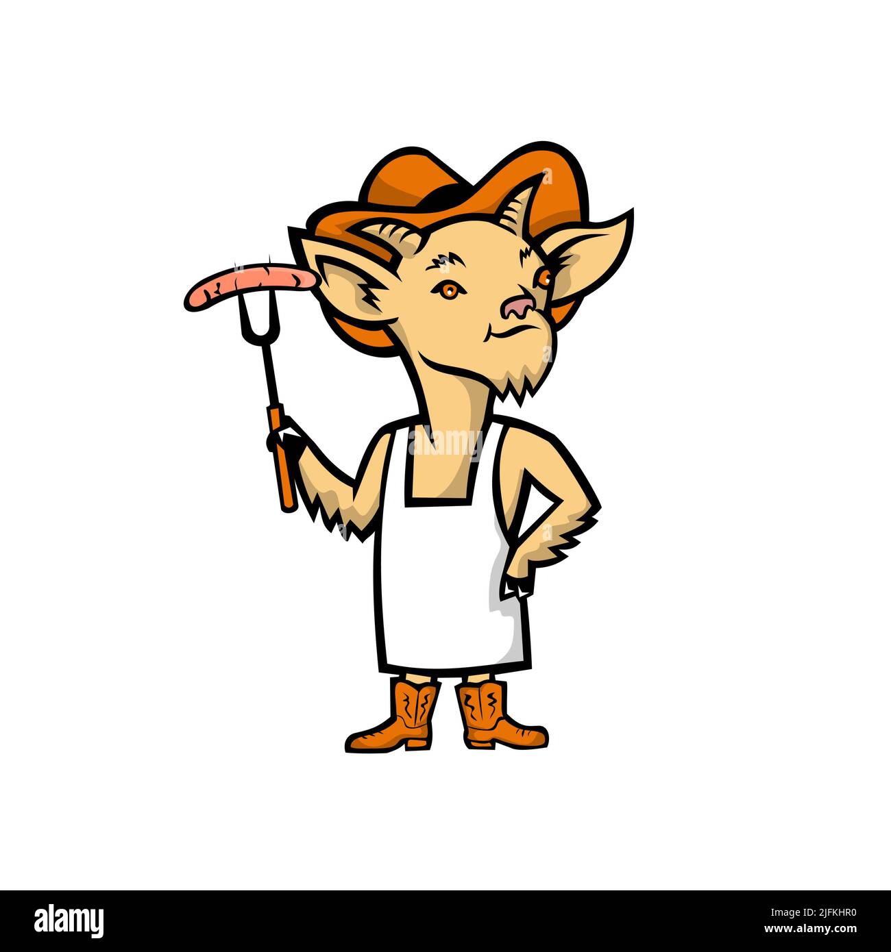 Bbq, barbecue illustration Cut Out Stock Images & Pictures - Alamy