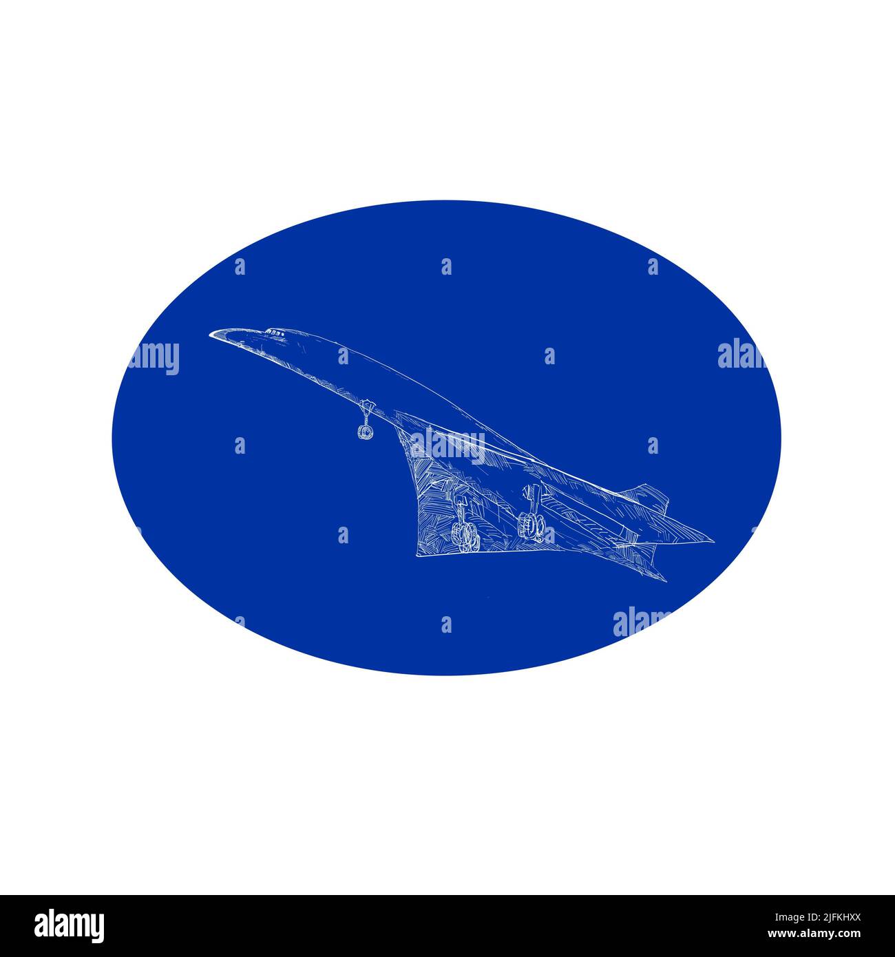 Turbojet powered supersonic passenger airliner Cut Out Stock Images ...