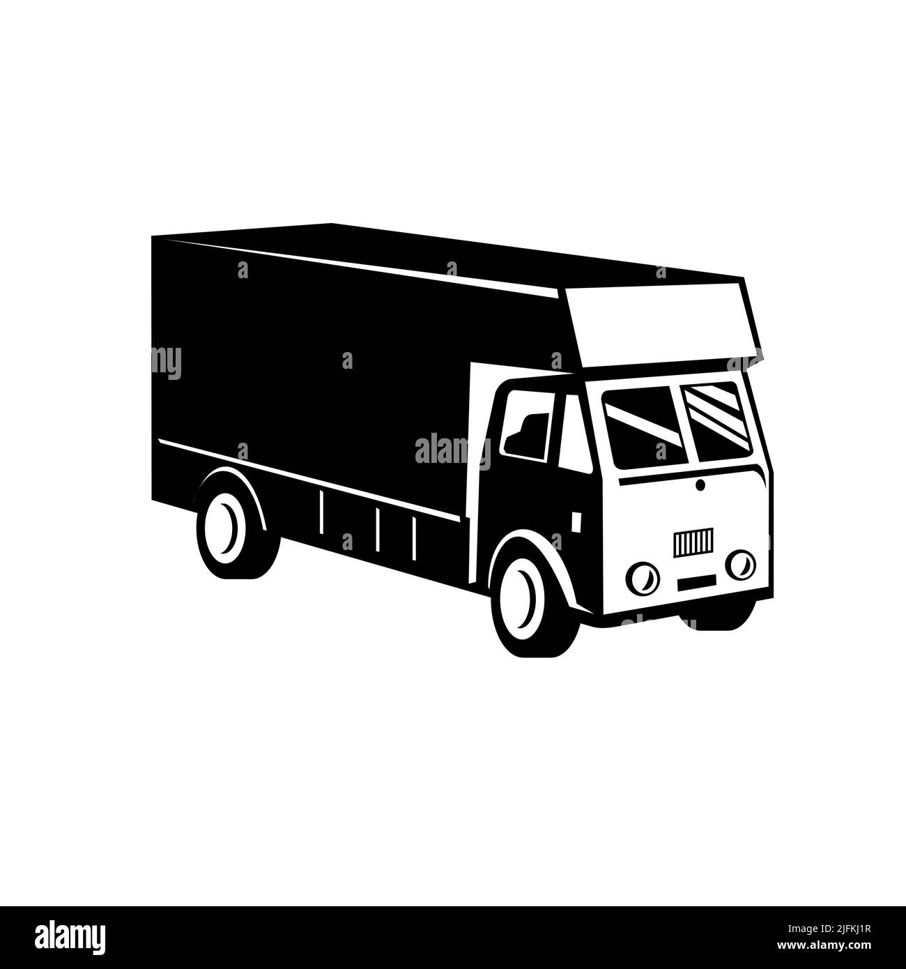 Van side view white hi-res stock photography and images - Alamy