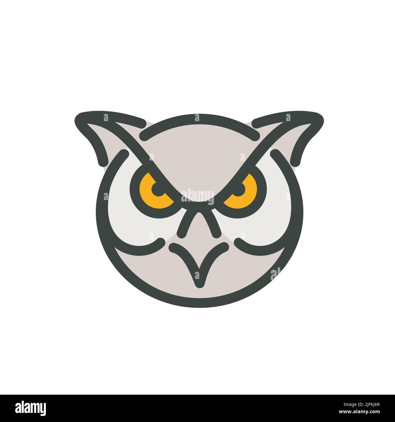 Drawing style illustration angry owl hi-res stock photography and ...