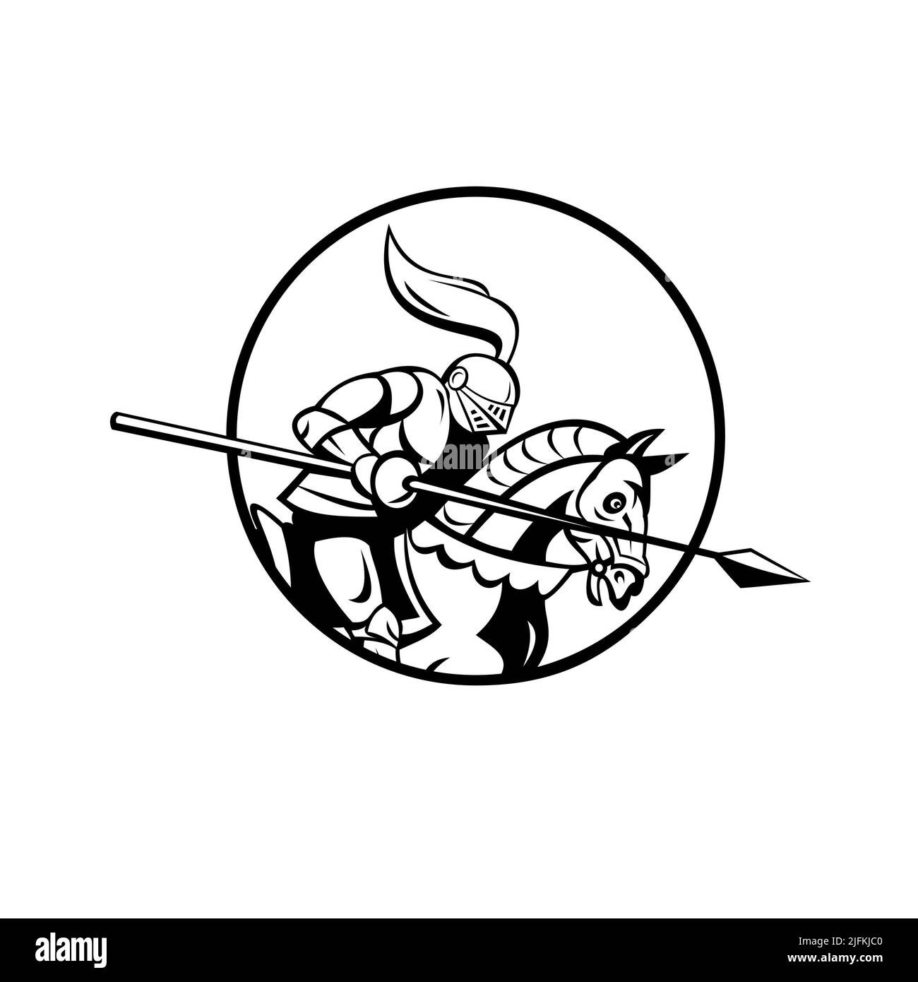 Knight lance riding horse hi-res stock photography and images - Alamy