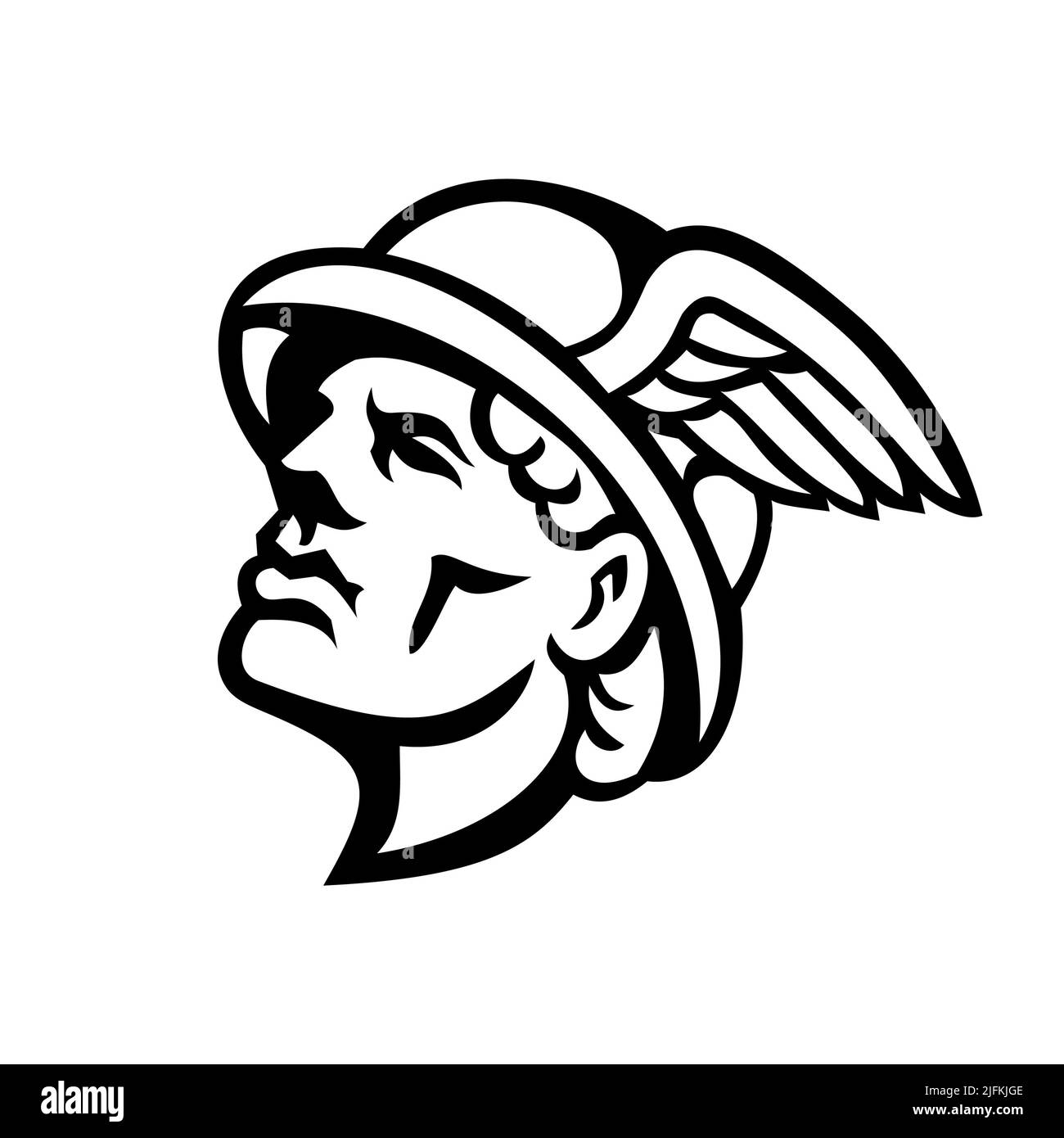 Winged Hat Drawing