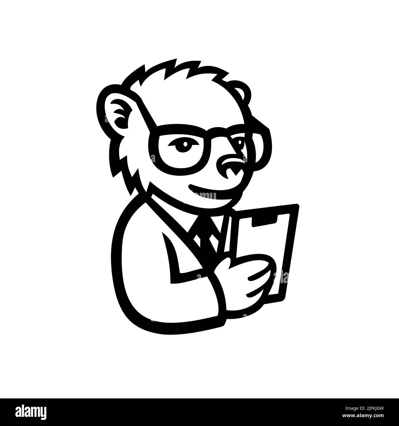 Cartoon scientist professor wearing lab hi-res stock photography and ...