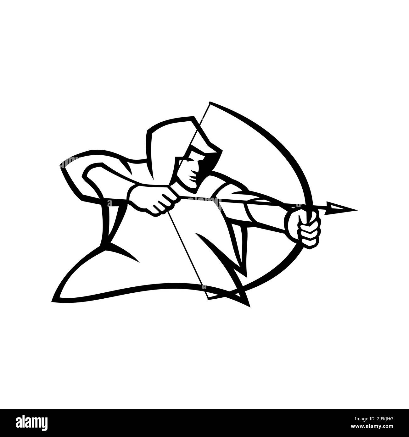 Medieval archer illustration hi-res stock photography and images - Alamy