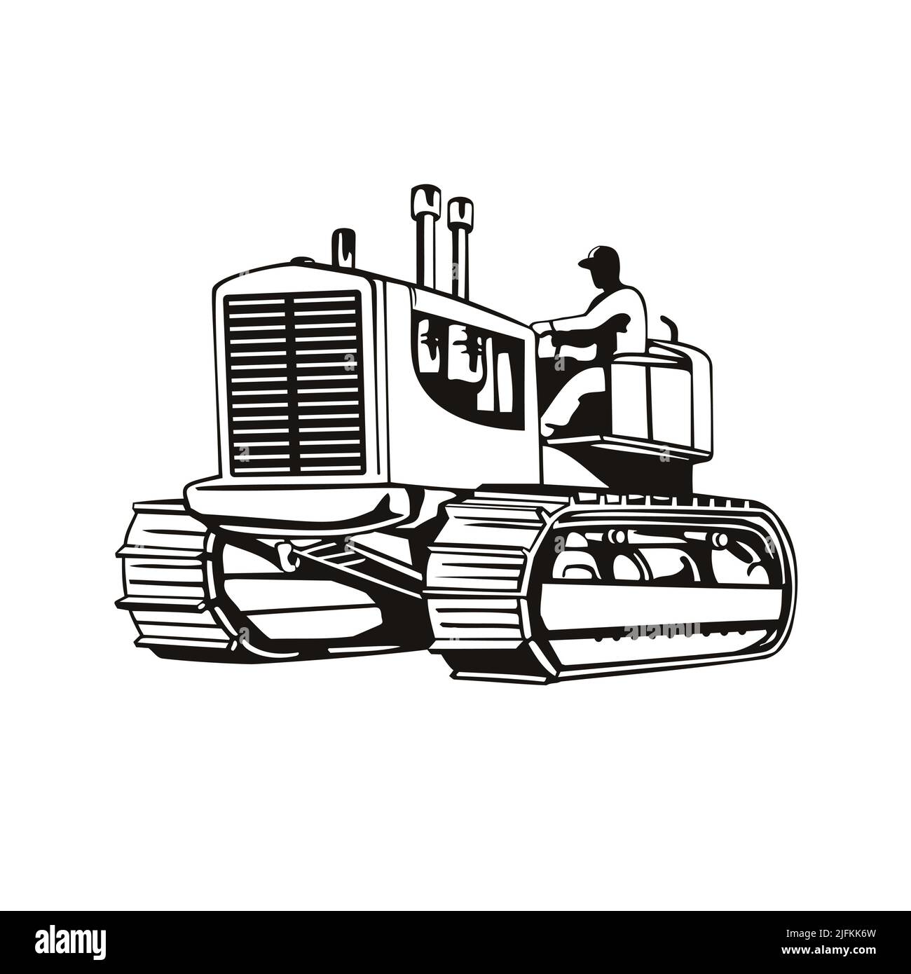 Black white tractor construction equipment hi-res stock photography and ...