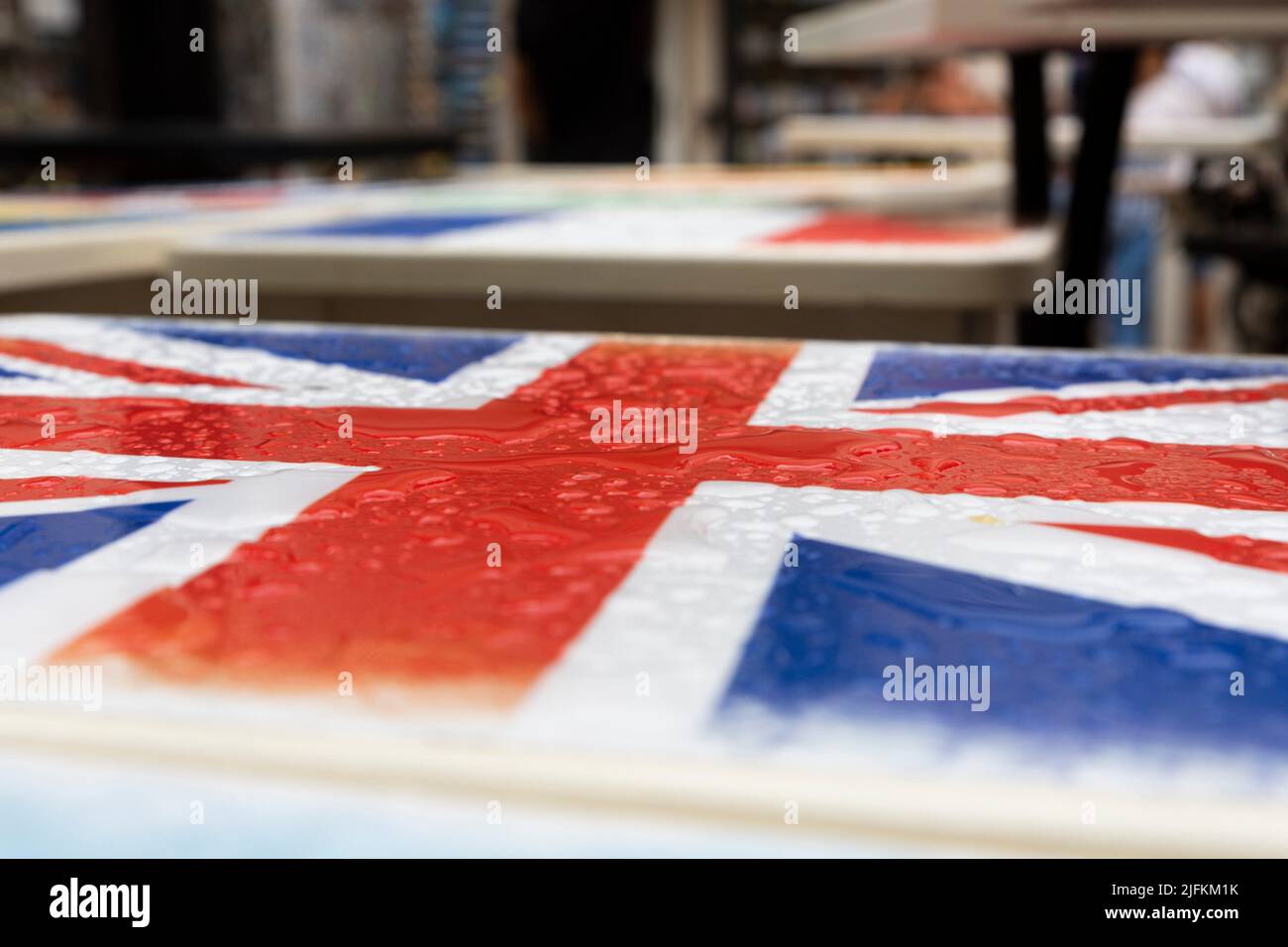 With union jack backdrop hi-res stock photography and images - Alamy