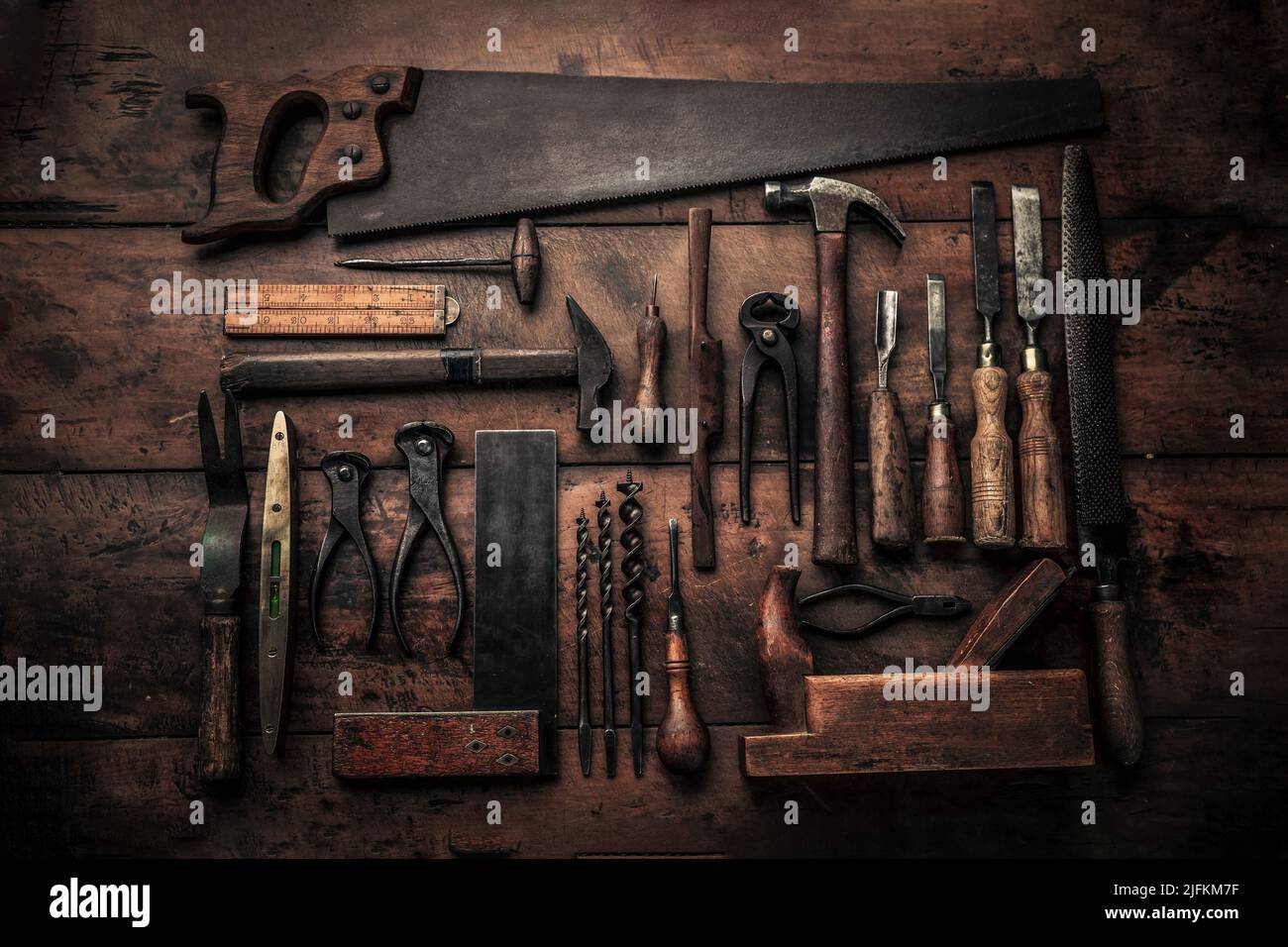 Chisel top view hi-res stock photography and images - Alamy