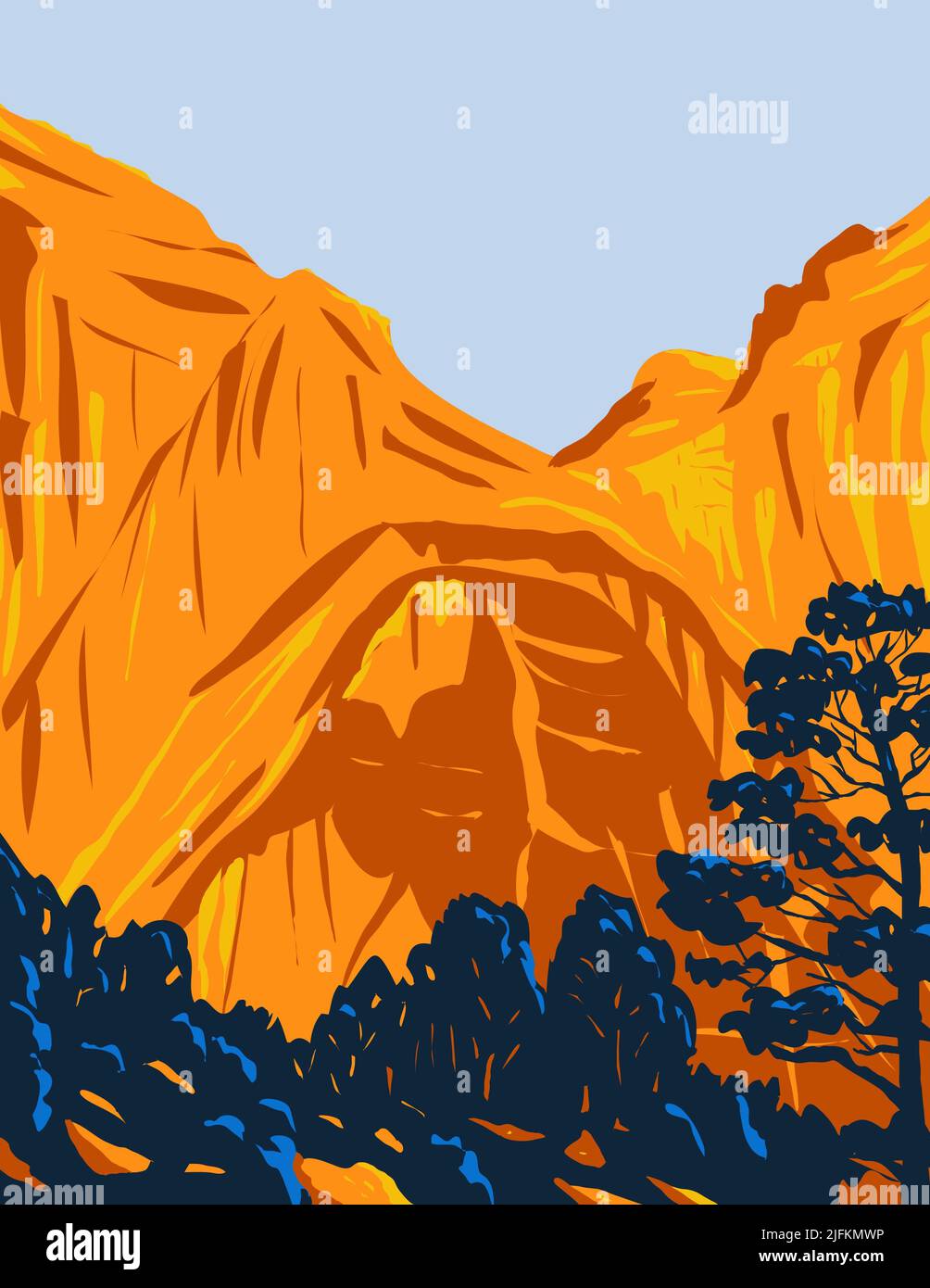 WPA poster art of the El Malpais National Monument located in western ... WPA poster art of the El Malpais National Monument located in western ...