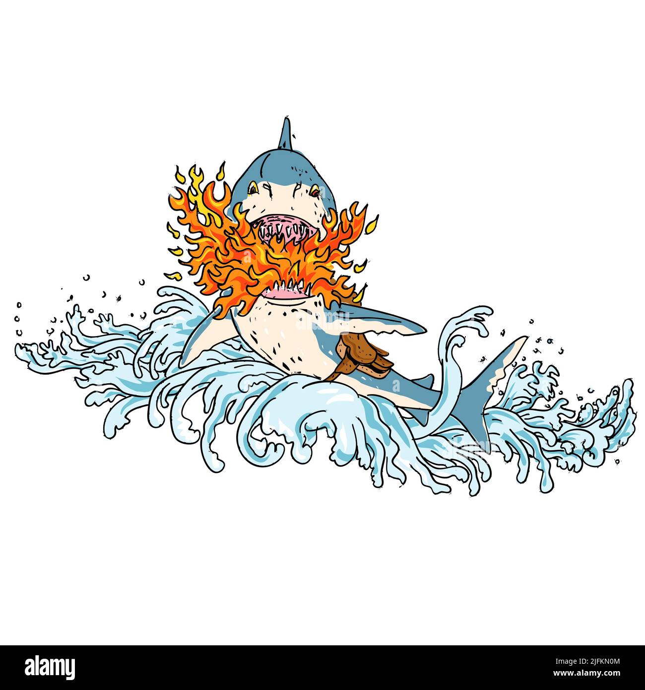 Carcharodon carcharias Cut Out Stock Images & Pictures - Alamy