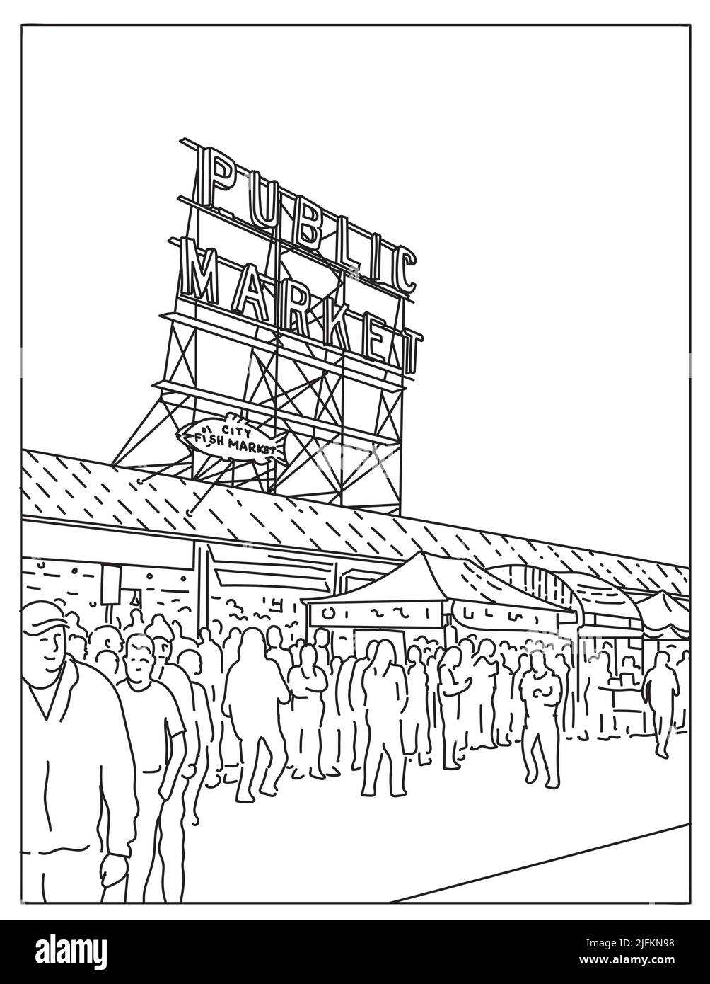 At public market Cut Out Stock Images & Pictures - Alamy