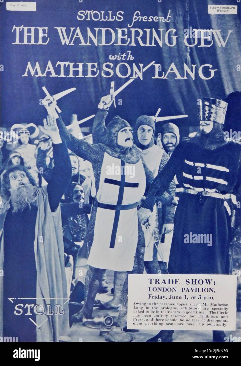 MATHESON LANG and Crusader Knights in THE WANDERING JEW 1923 director ...
