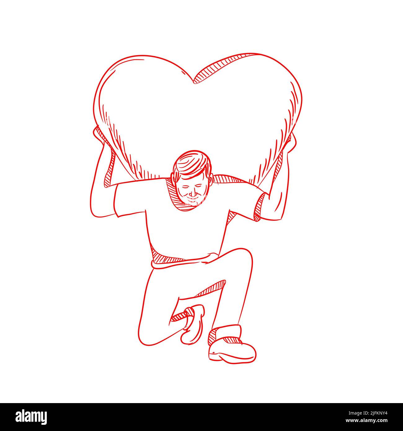 Atlas line drawing hi-res stock photography and images - Alamy