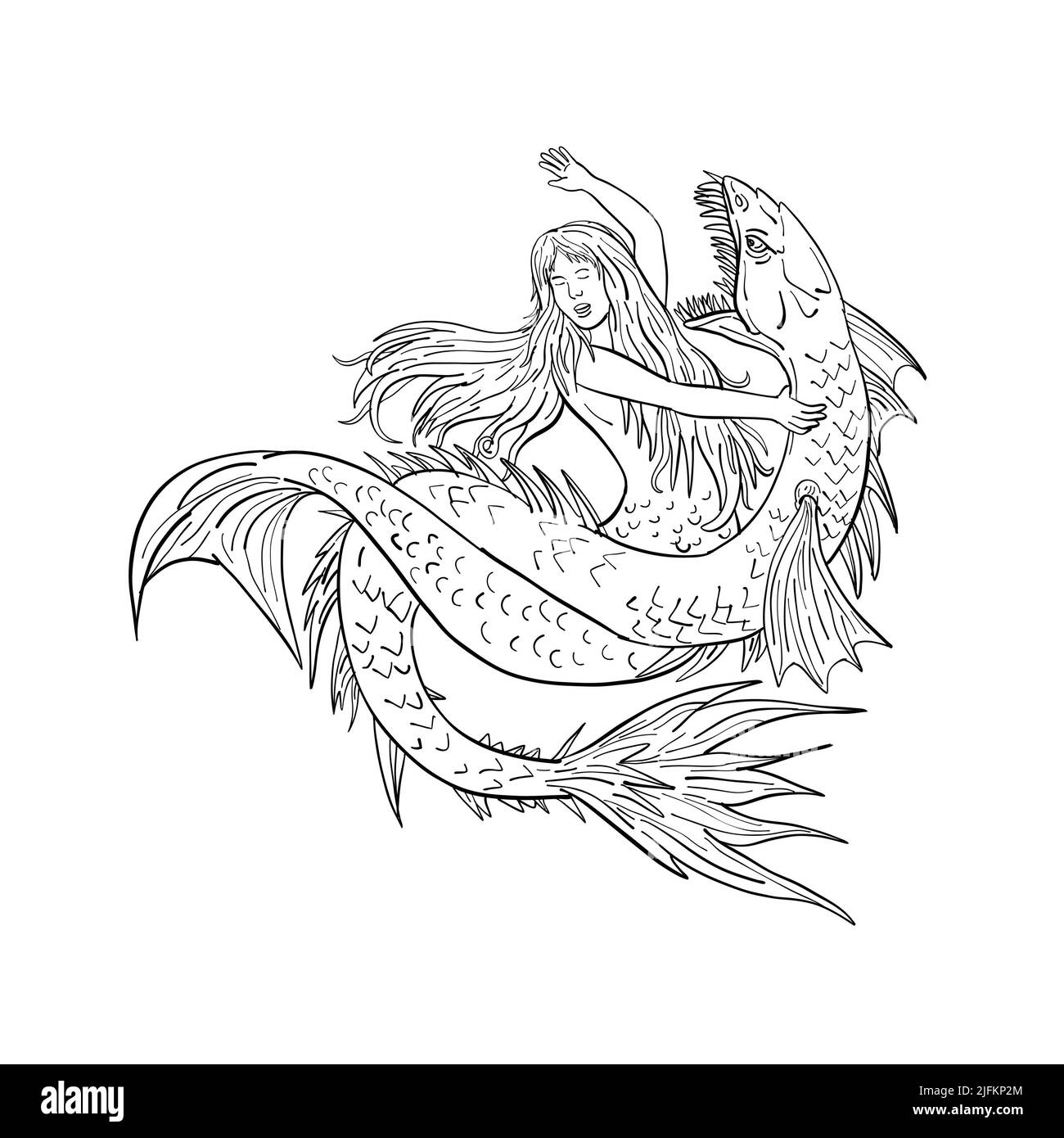 Siren mythology illustration hi-res stock photography and images - Alamy