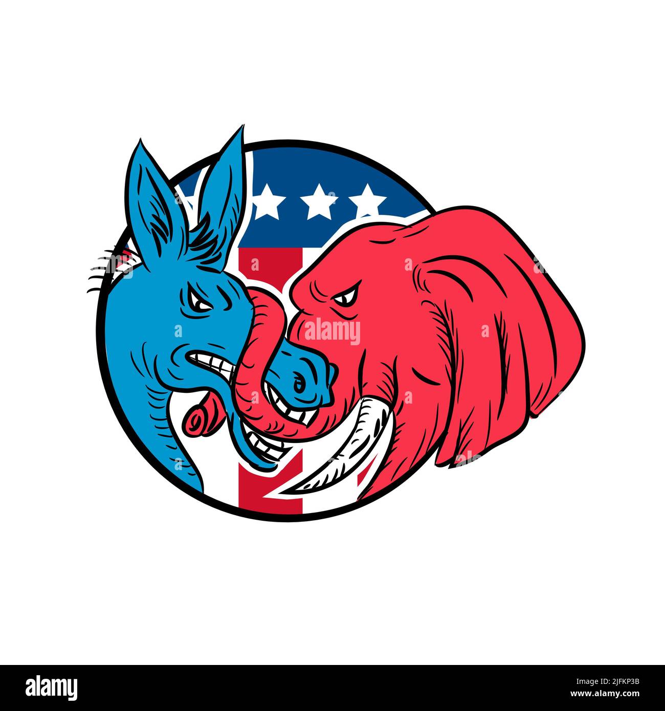 Republican democrat head hi-res stock photography and images - Alamy