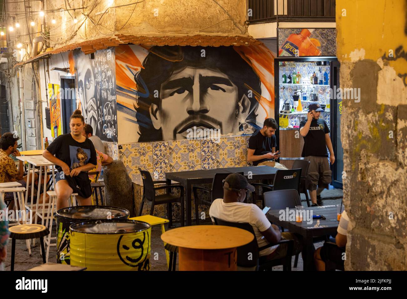 Naples mural maradona spanish hi-res stock photography and images - Alamy