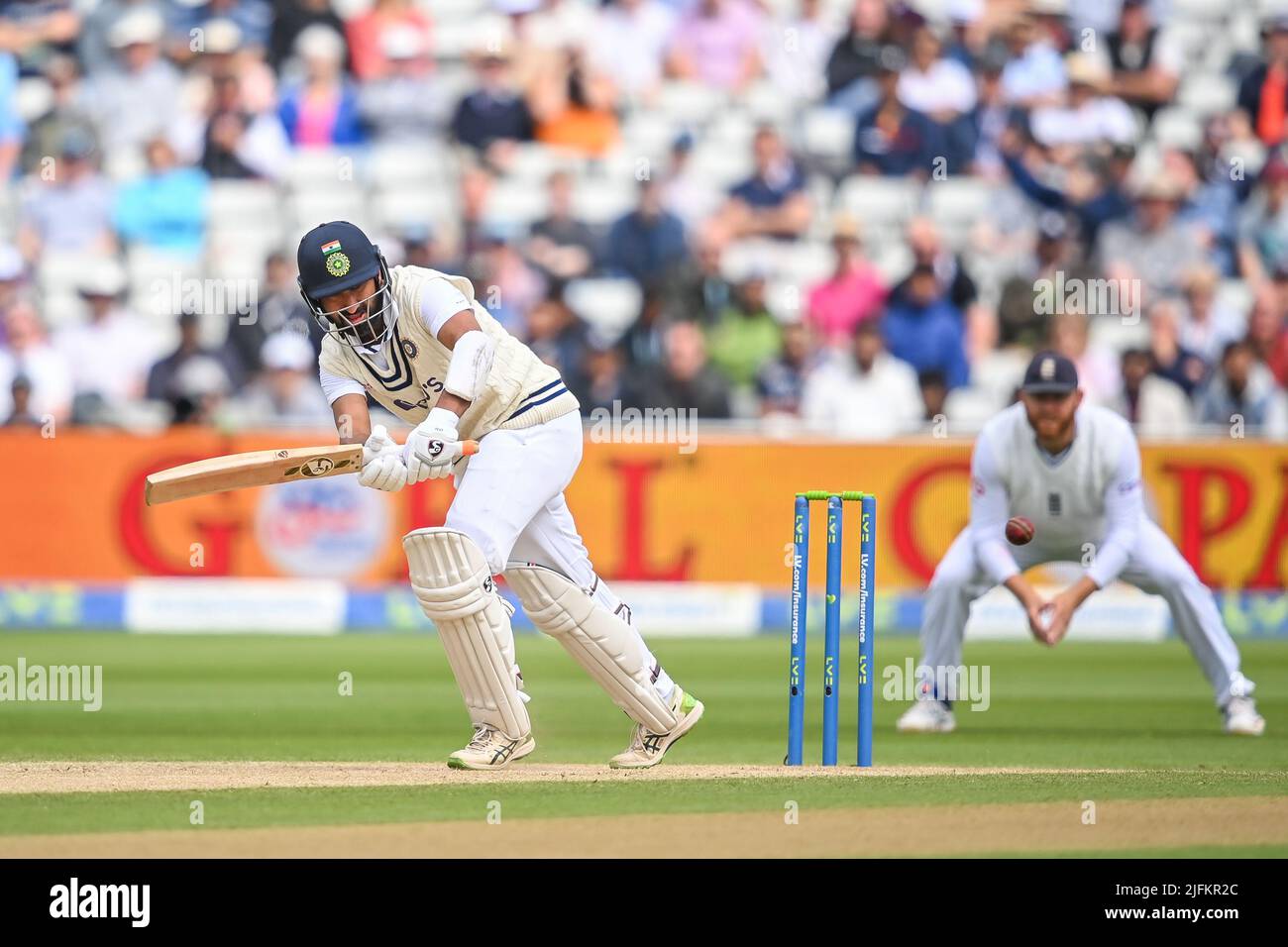 Cheteshwar pujara test hi-res stock photography and images - Alamy