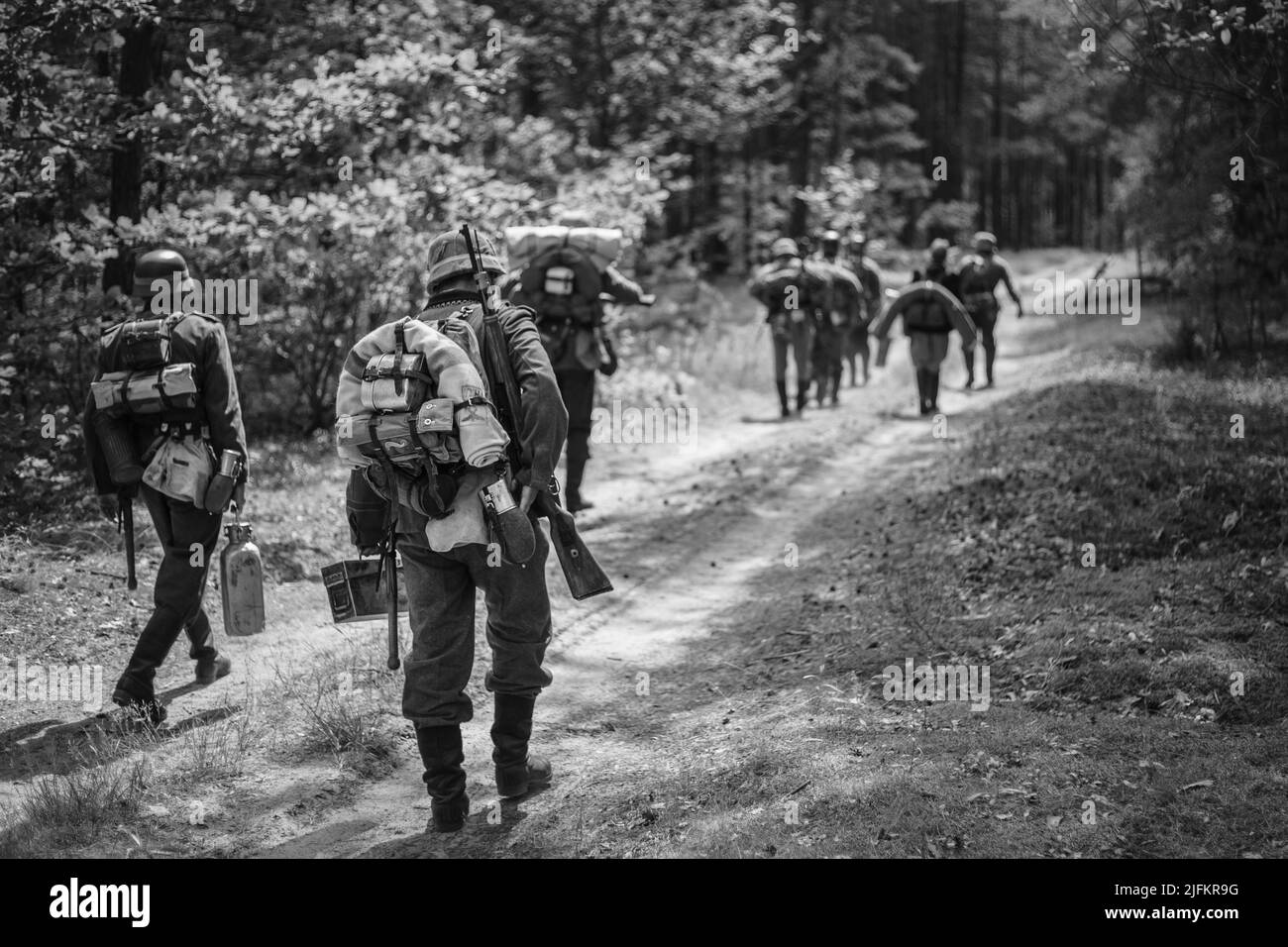 German infantry march eastern front hi-res stock photography and images ...