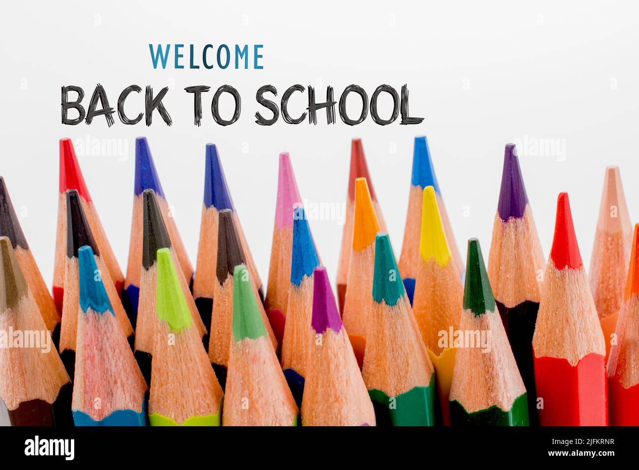 Back to school wording as education, teaching and learning concept ...