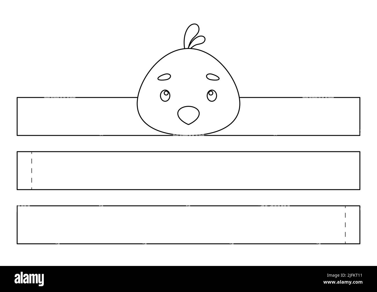 Printable bird paper crown. Fun accessory for entertainment. Diy cut ...