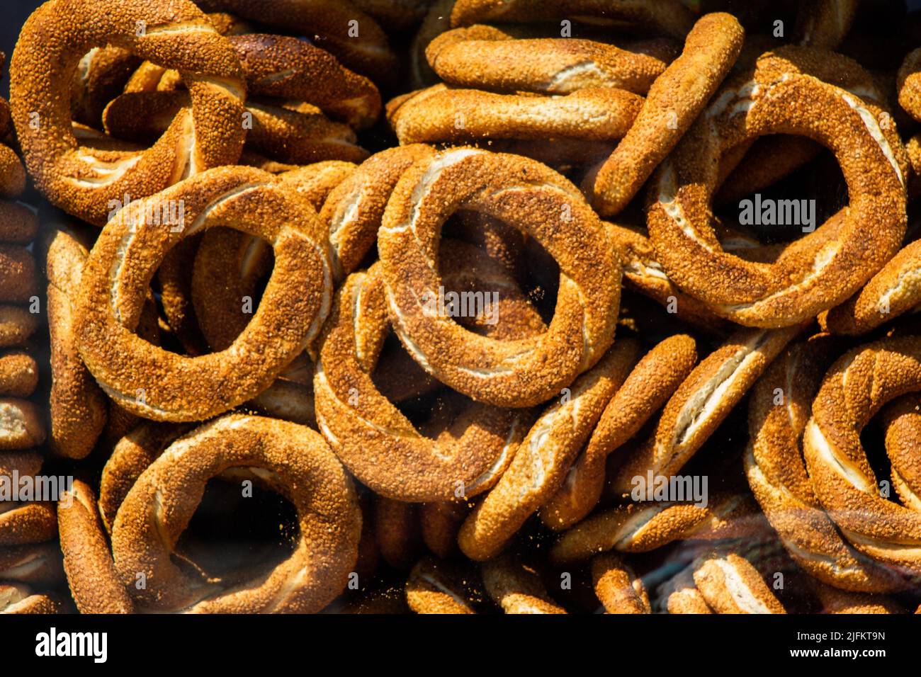 Turkish simits/bagels snack in the view Stock Photo - Alamy