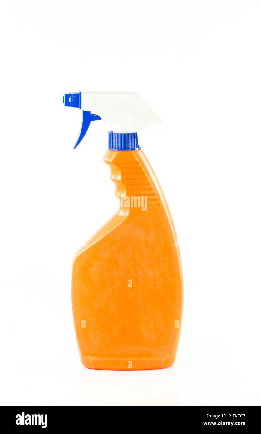 Toilet cleaner bottle isolated on white background Stock Photo - Alamy