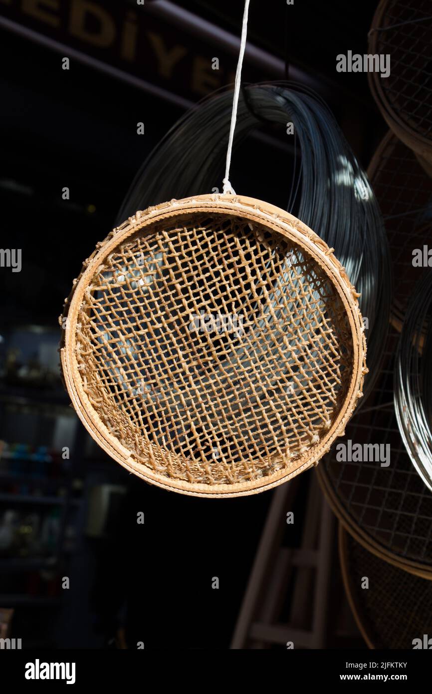 Traditional type sieve made wood hi-res stock photography and images ...