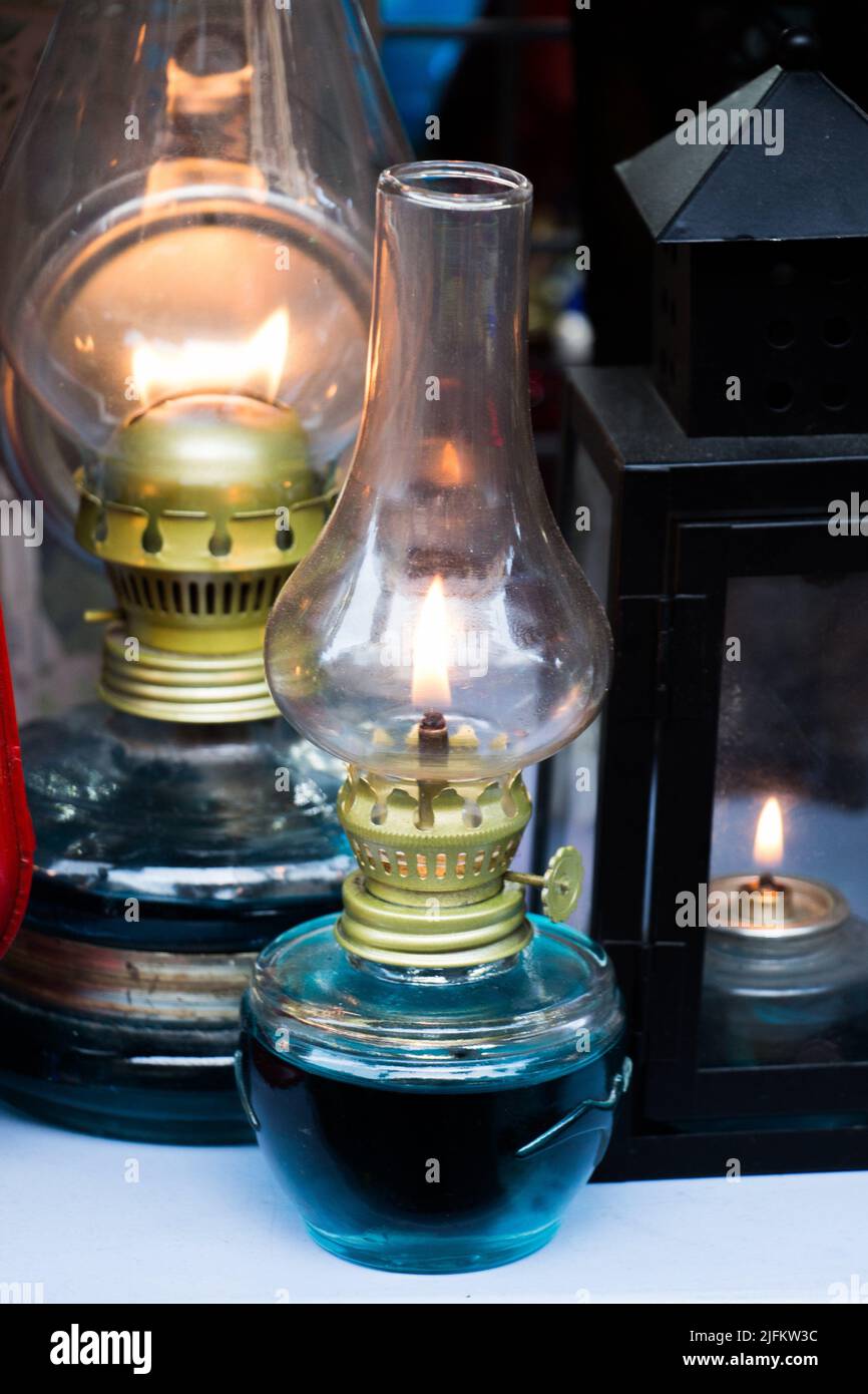 Retro lantern hi-res stock photography and images - Alamy