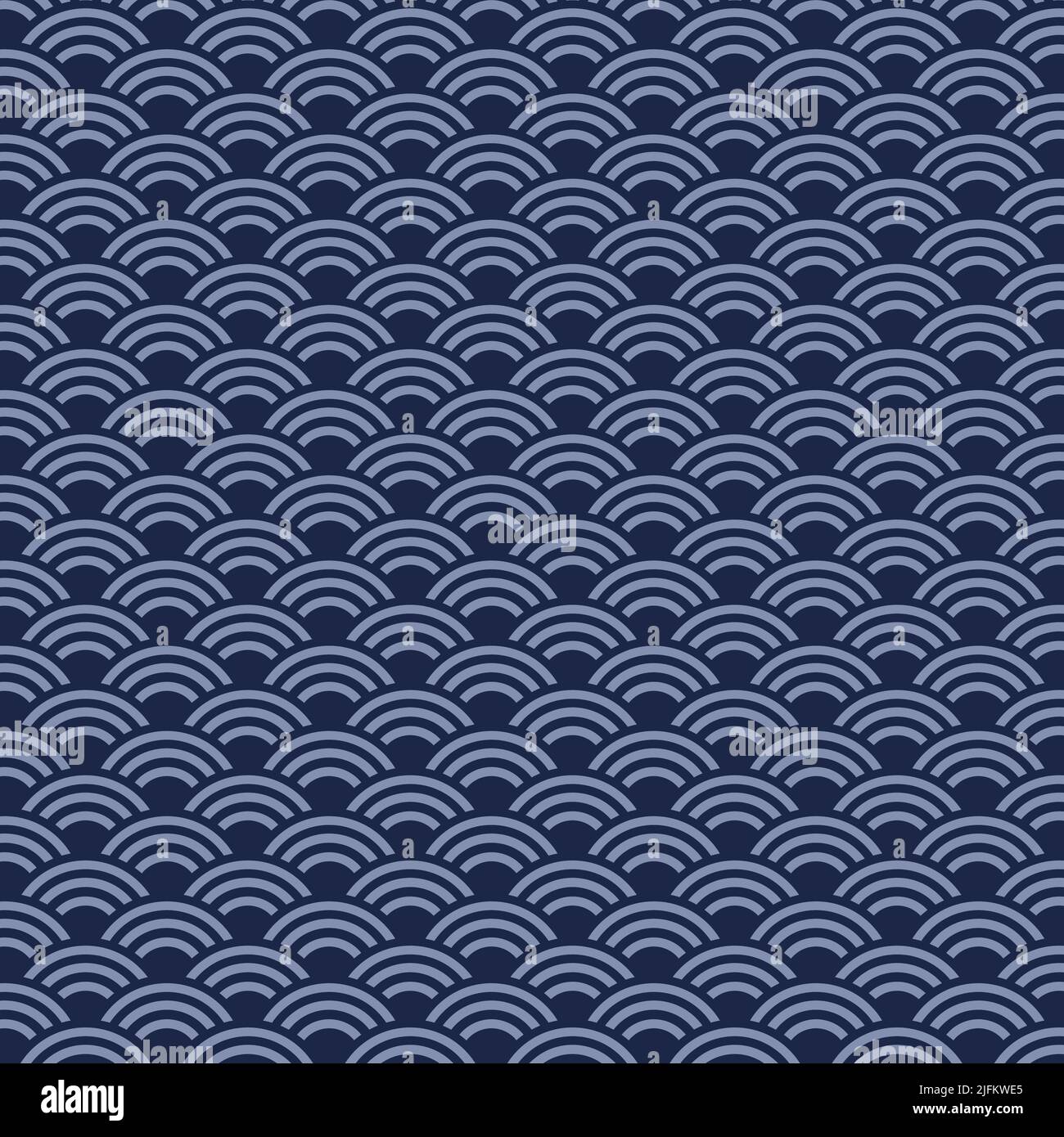 Japanese seamless pattern. Vector background of japanese wave pattern ...