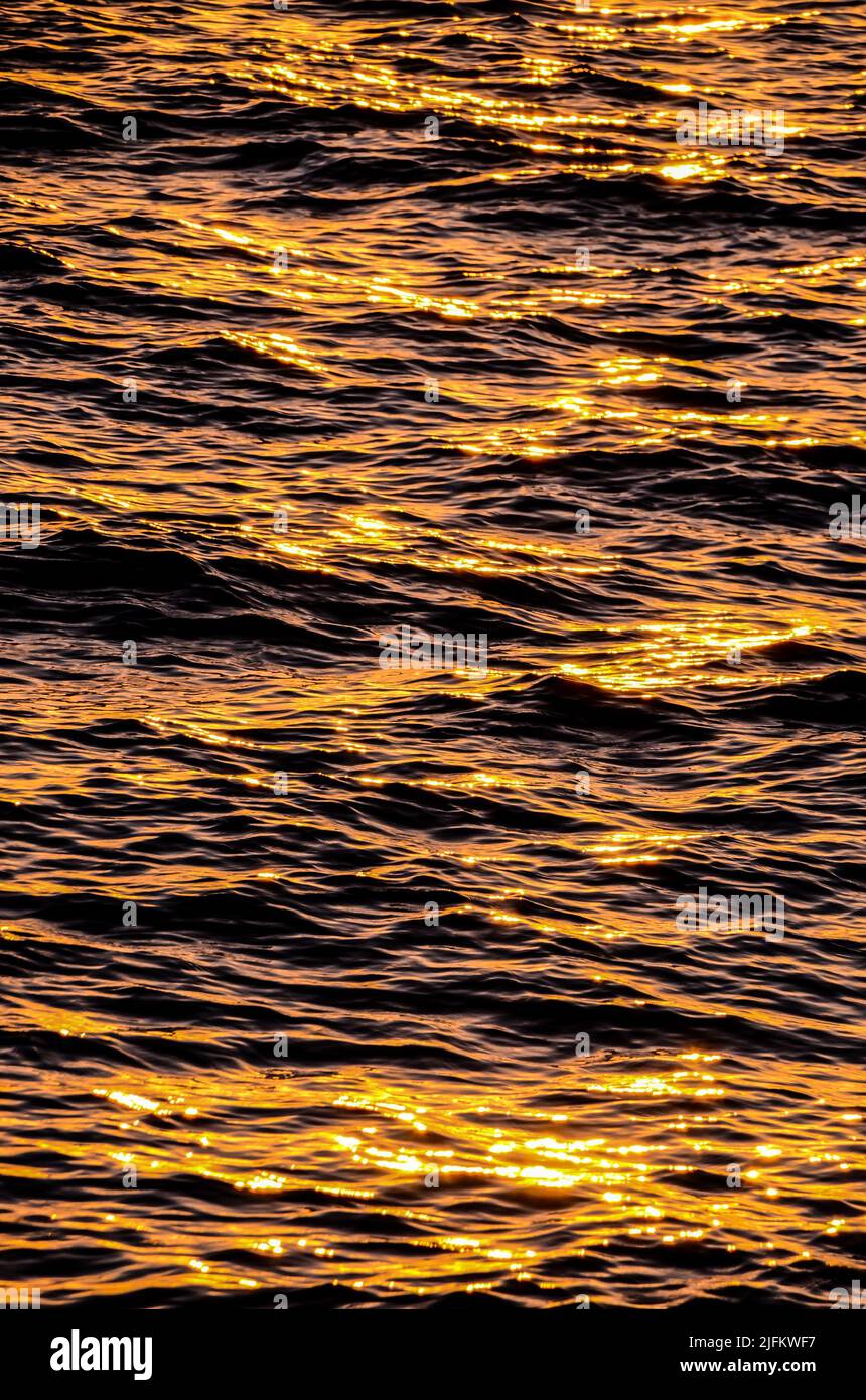 Blue Water Texture Pattern at Noon on the Atlantic Ocean Stock Photo ...