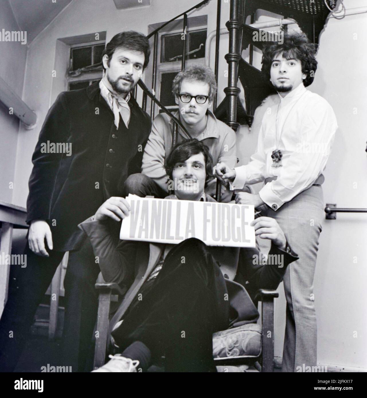 VANILLA FUDGE English pop group in November 1967. From left: Mark Stein ...